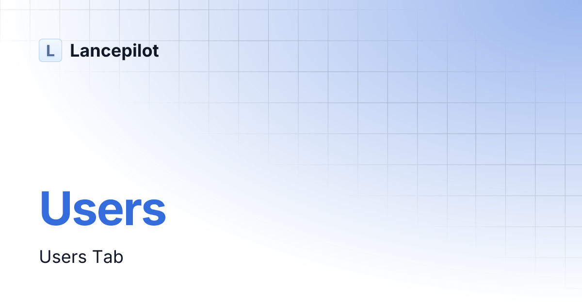 Users | Lancepilot